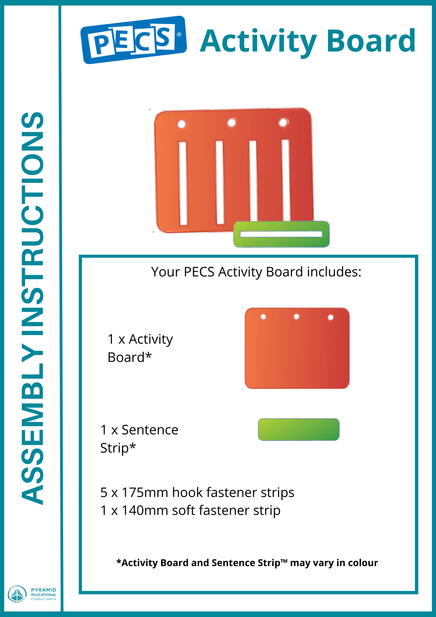 Activity Binder - Need a place to store all of your PECS® Activity Boards?