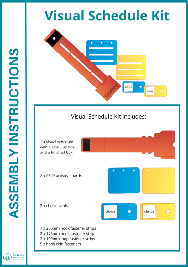 Visual Schedule Board (Kit) - schedule following tool