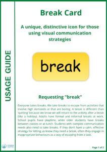 Break Cards - Teach how to request a break calmly